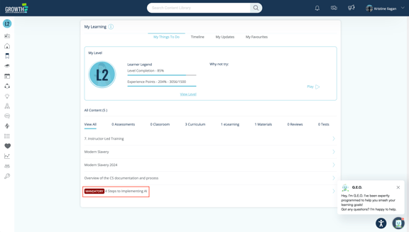 Setting eLearning as Mandatory